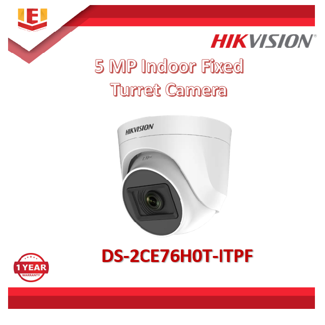 HIKVISION DS-2CE76H0T-ITPF 5 MP Indoor Fixed Turret Camera | Shopee Malaysia