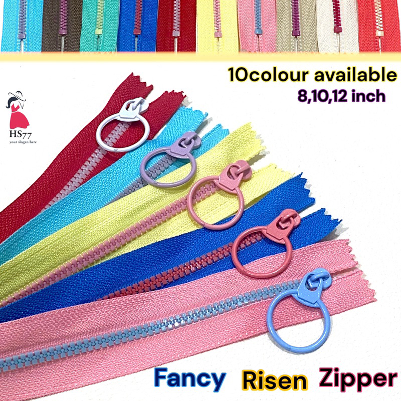 [ 8 inch and 12 inch ] Candy tone colour ring puller zippers| lollipop ...