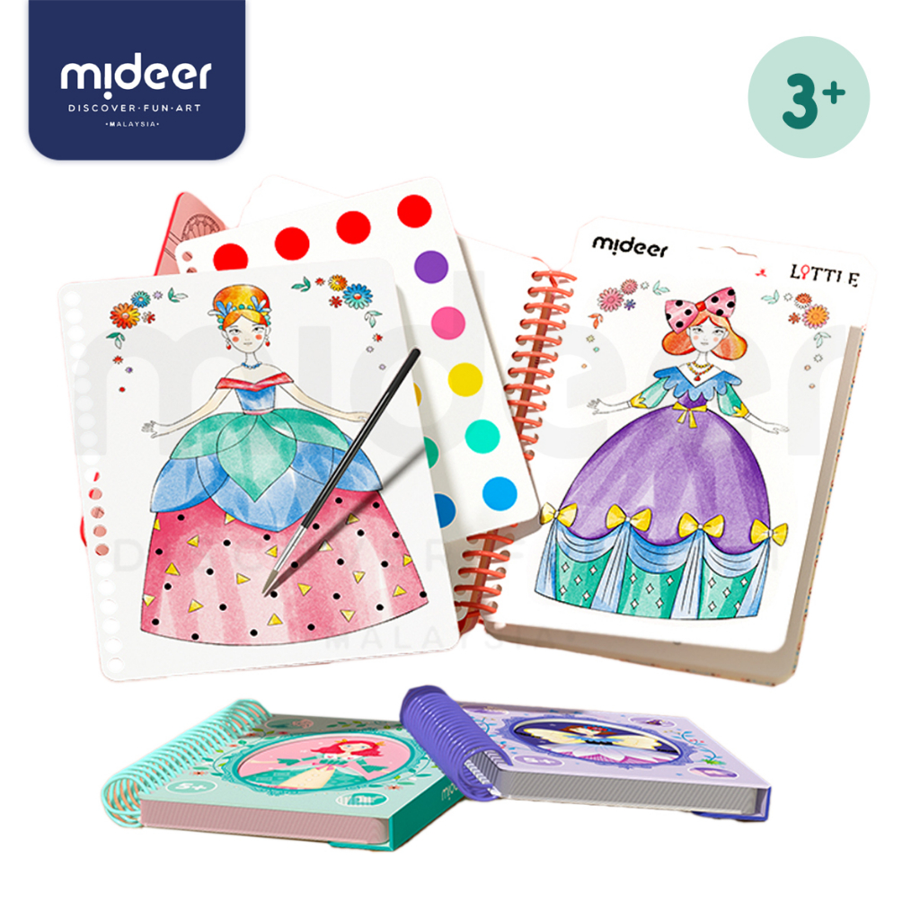 Mideer All In One Coloring-Craft-Sticker Little Designer 3 Designs ...