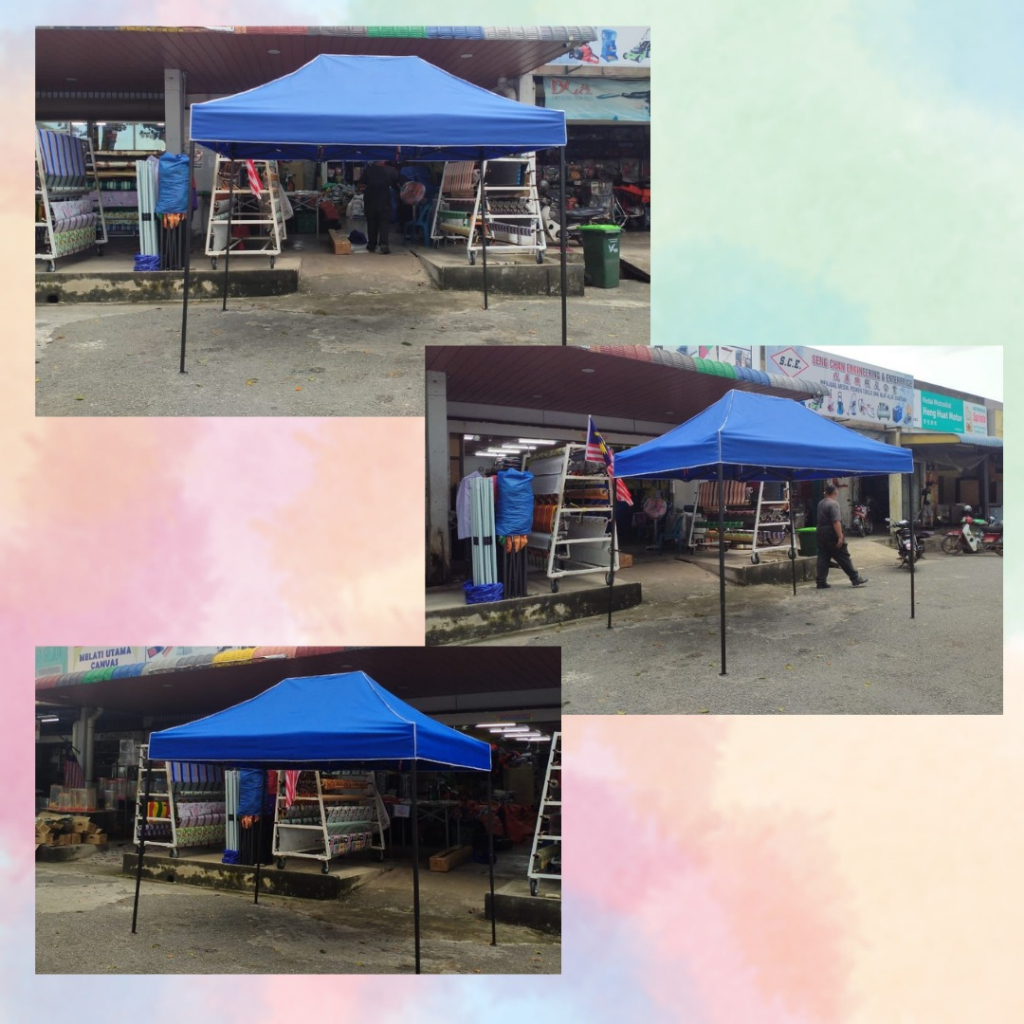 KHEMAH NIAGA EXPRESS 6FT X 10FT / 2M X 3M BESI BULAT | Shopee Malaysia