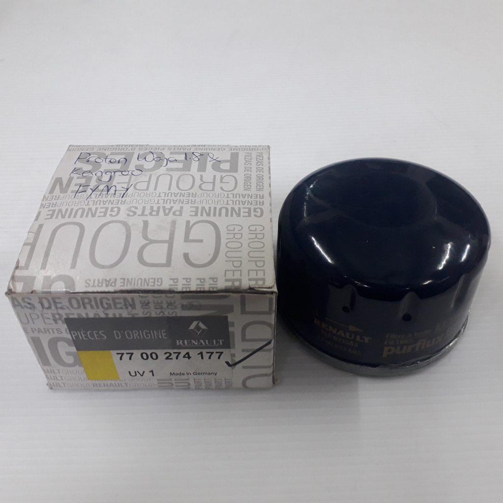 (1PCS RENAULT 7700274177) OIL FILTER FOR PROTON WAJA 1.8 & RENAULT ...