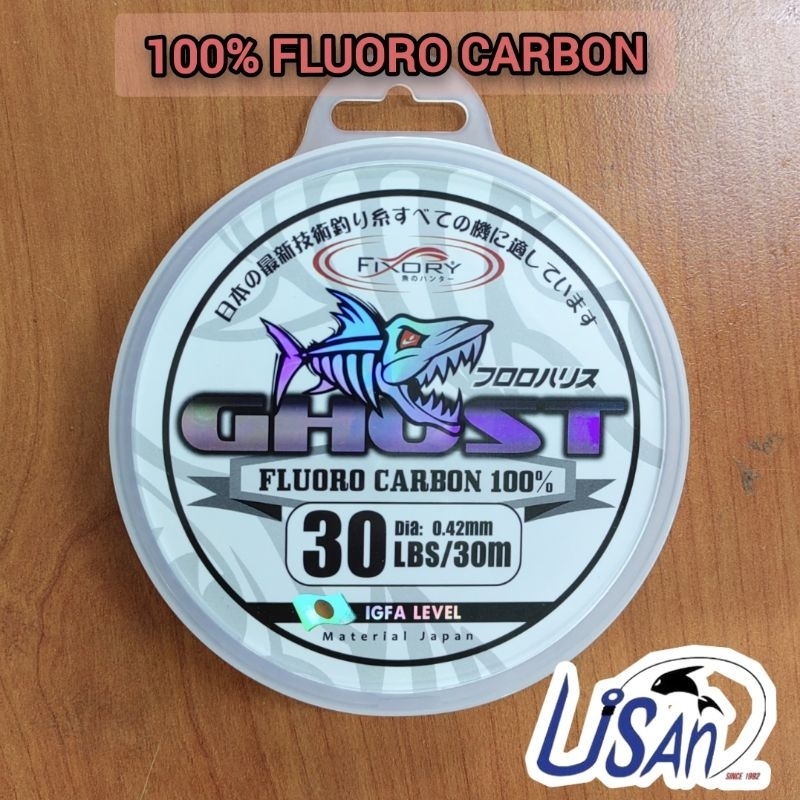 🌟FAST SHIP🌟FIXORY GHOST 100% FLUORO CARBON 30M LEADER TALI PERAMBUT ...