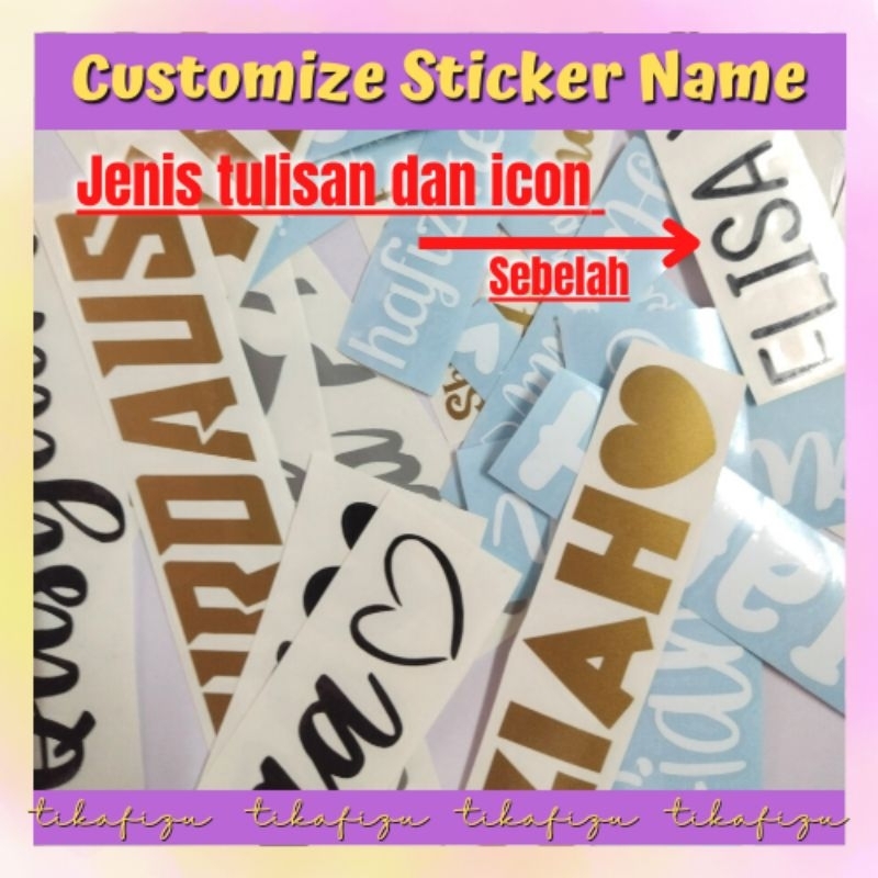 sticker nama - Prices and Promotions - Sept 2023 | Shopee Malaysia