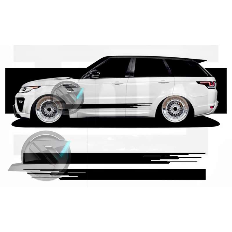 (Ready Stock) S1108# Universal Stickers For RANGE ROVER SPORT SIDE ...