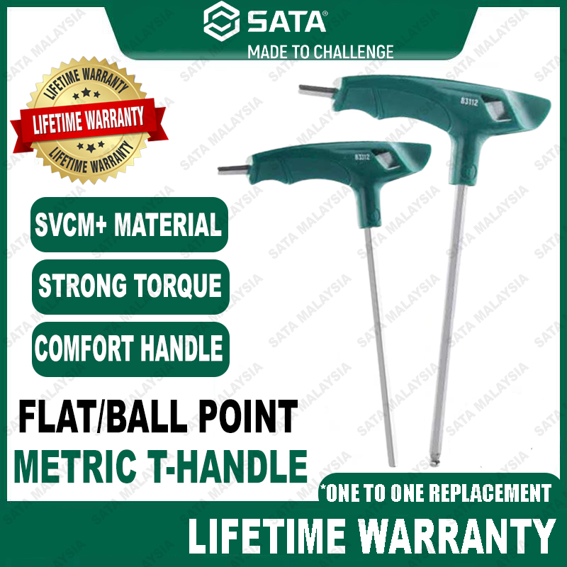 SATA Metric T-Handle Hex Key T Handle Sata T Shape Hex Key Allen Wrench ...