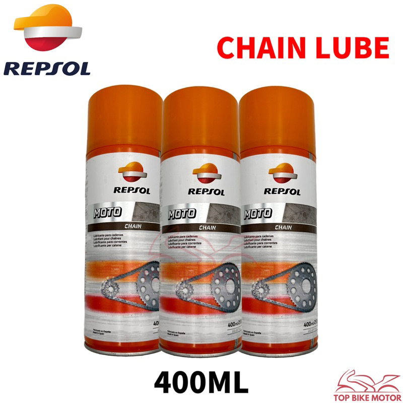 REPSOL CHAIN LUBE MINYAK SPRAY RANTAI PELINCIR ( 400ML ) | Shopee Malaysia