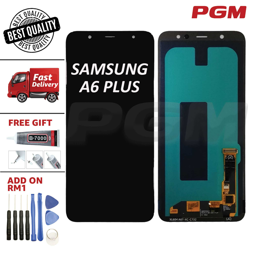 LCD TOUCH SCREEN DIGITIZER COMPATIBLE WITH SAM A6 PLUS OLED By Premium ...