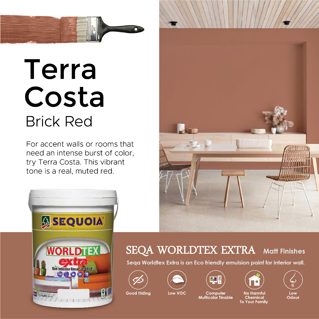 Special Warna 5L Emulsion Paint 0248 Terra Costa 📌 5L Seqa Worldtex ...