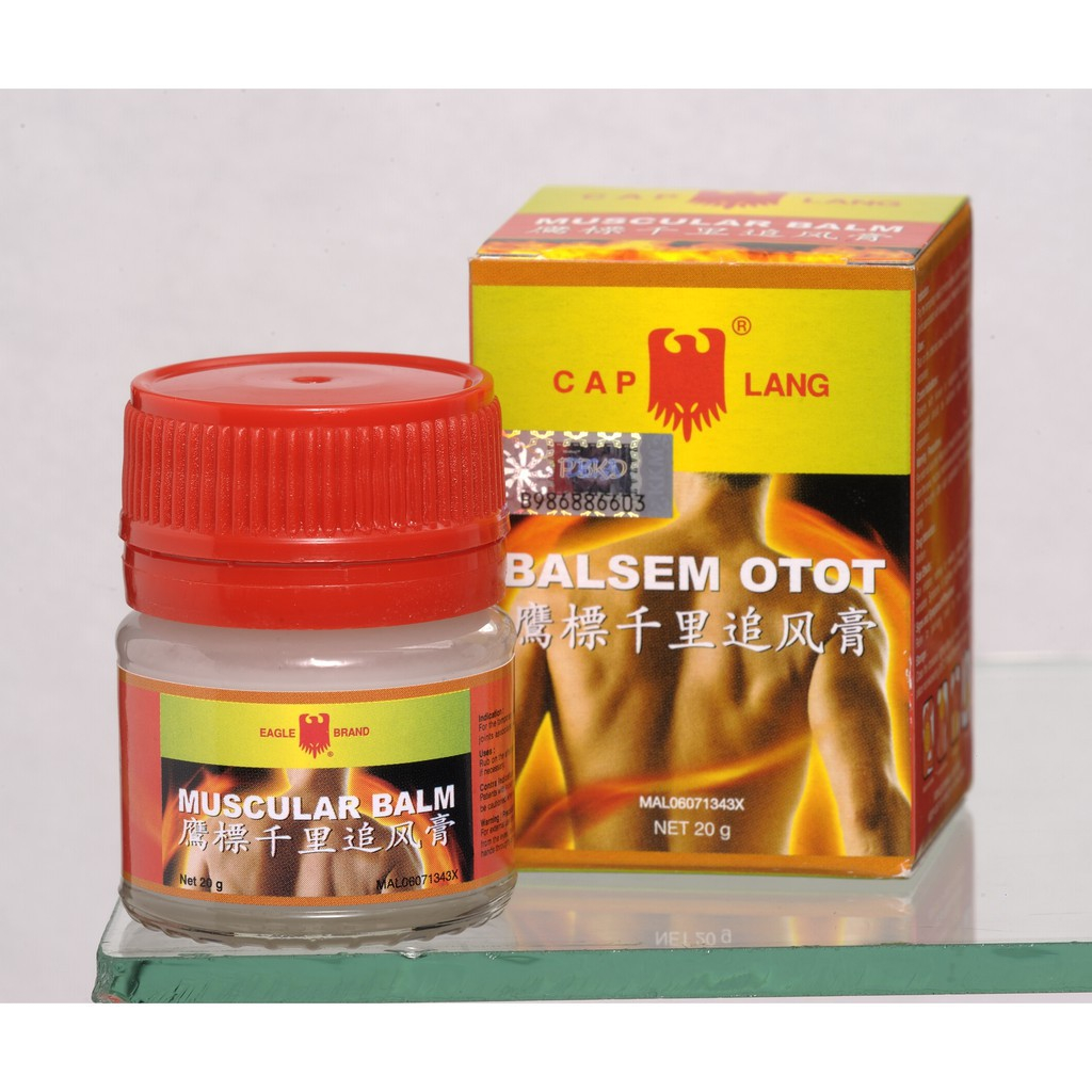 Eagle Brand Muscular Balm Cap Lang Balsem Otot 鹰标千里追风膏 20g / 40g ...