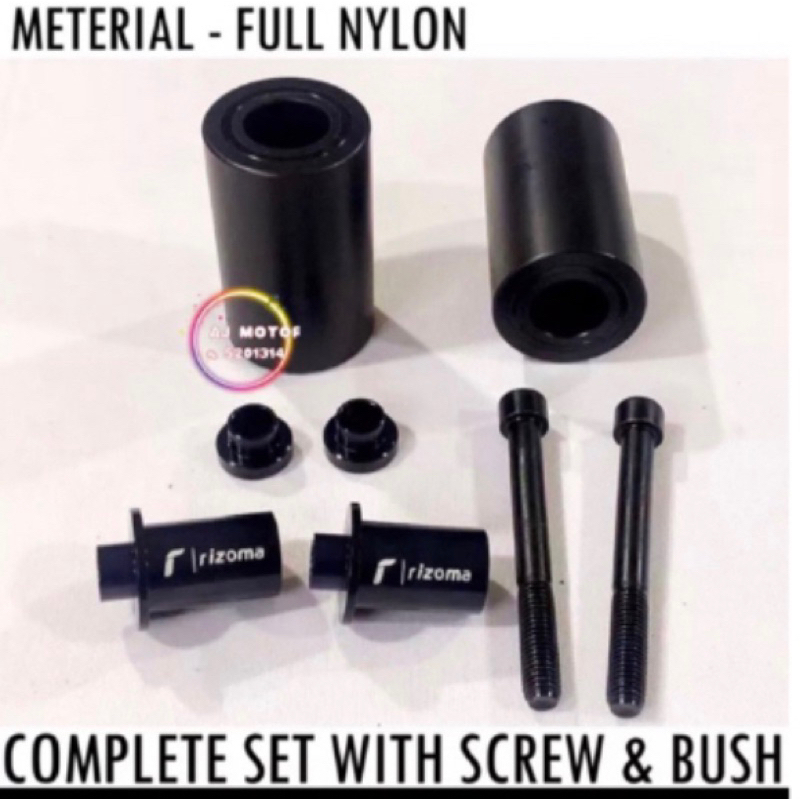 UNIVERSAL BODY SLIDER NYLON CROSS PROTECT PROTECTOR SIDE TEPI CRASH BAR ...