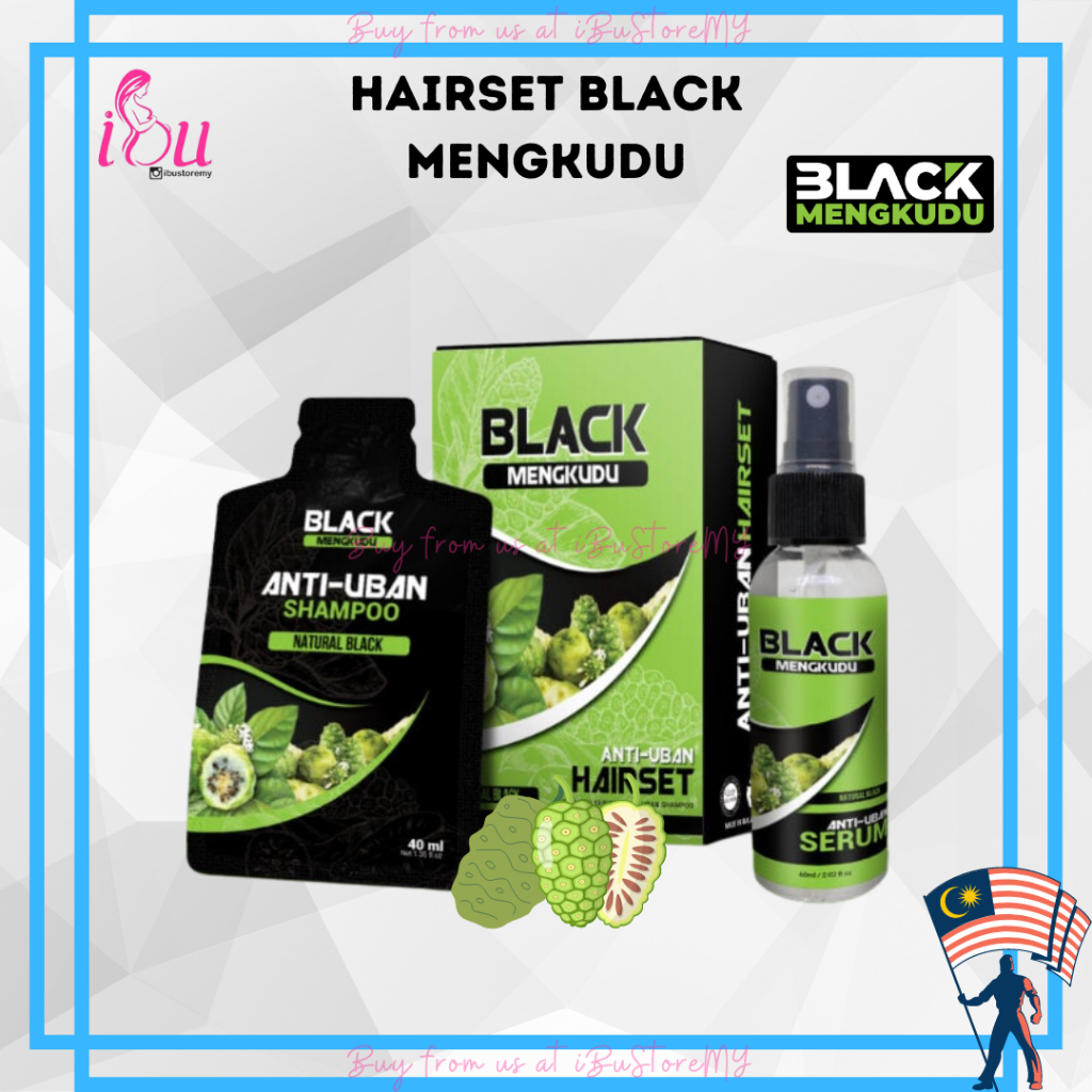 Black Mengkudu Anti Uban Rawat Rambut Hitam Original Shampoo Syampoo ...