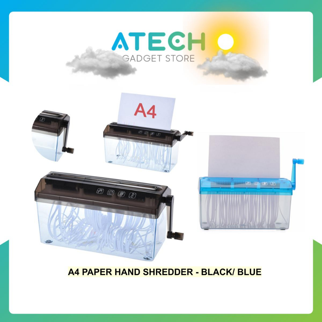 A4 / A6 Paper Shredder Hand Operated Manual Paper Cutter Manual Hand ...