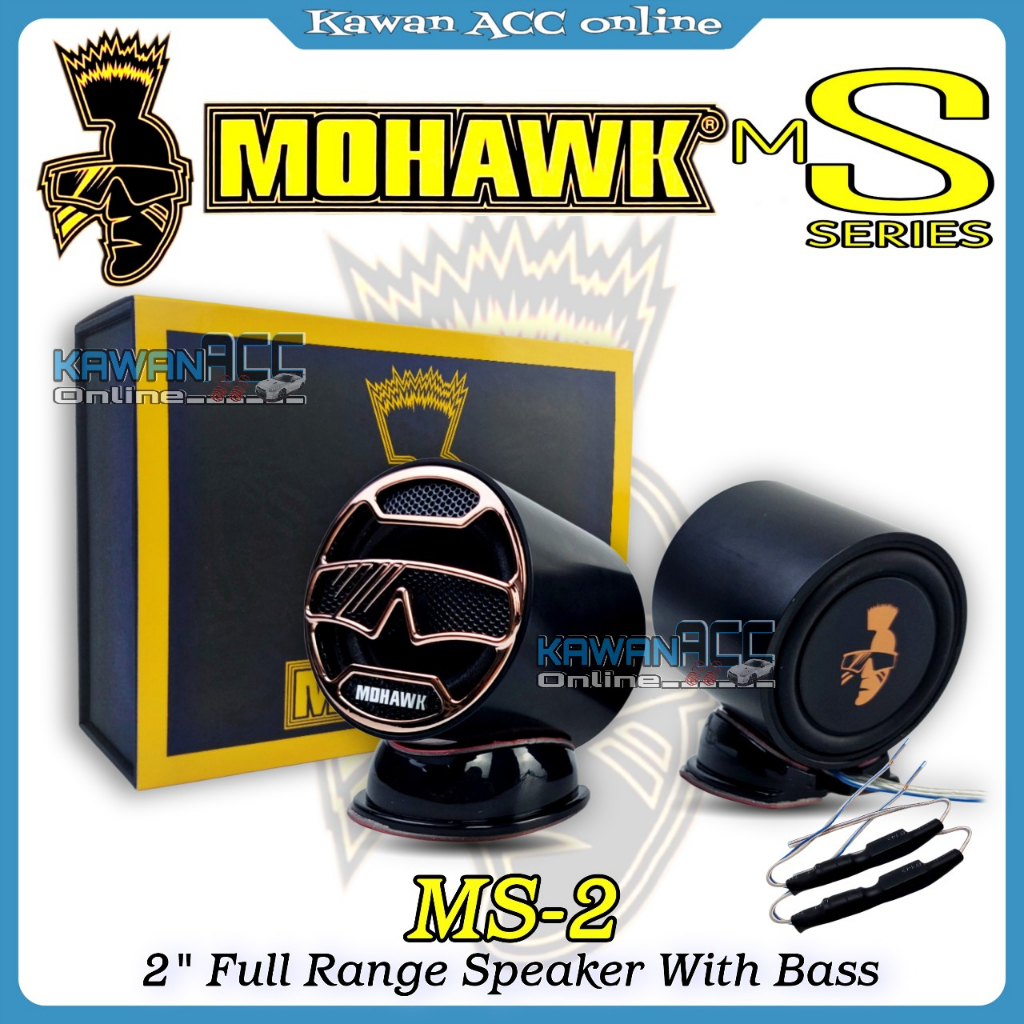 MOHAWK PRO 2"/2.5" inch Full Range Speaker High mid tweeter with Woofer ...