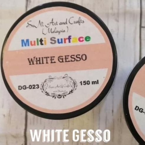 SuNi Art and Craft Malaysia White Gesso 150ml - white color water based ...