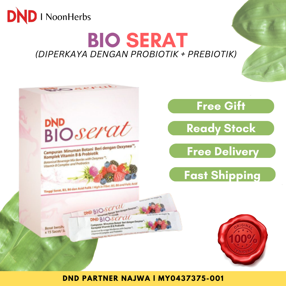 DR NOORDIN DARUS DND BIO SERAT MINUMAN PROBIOTIK & PREBIOTIK | Shopee ...