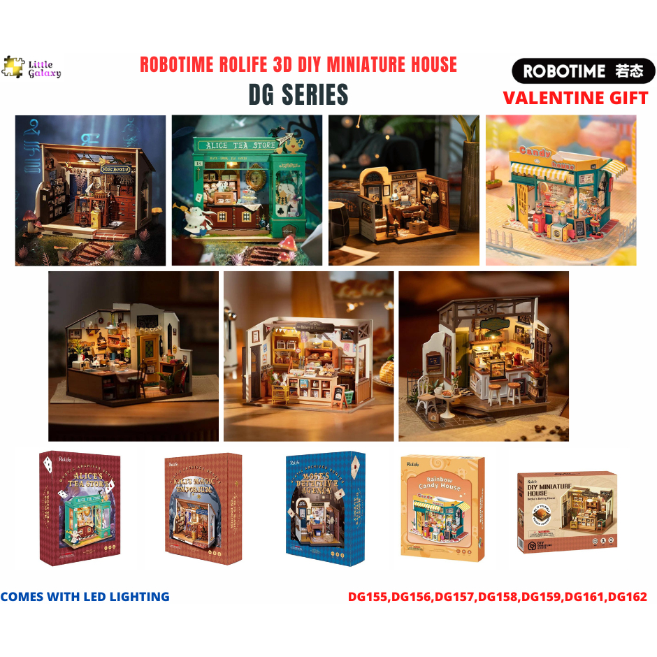 [ReadyStock][ValentineGift] Robotime Rolife 3D DIY Miniature House -DG ...