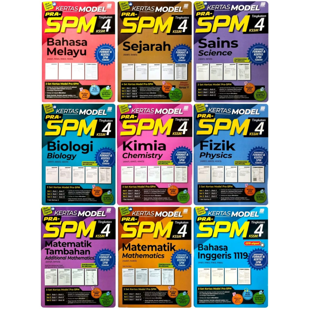 KERTAS MODEL PRA-SPM 2023 KSSM TINGKATAN 4 [SASBADI] | Shopee Malaysia