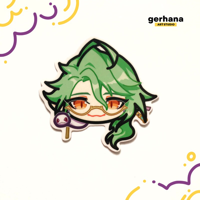 Genshin Impact Chibi Stickers | Aether Kokomi Heizhou Hutao Ganyu ...