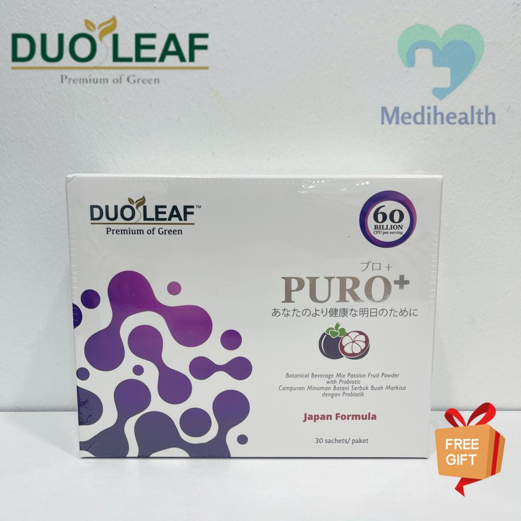 DUOLEAF Puro+ 60 BILLION Japan Formula (30'S)with free gift | Shopee ...