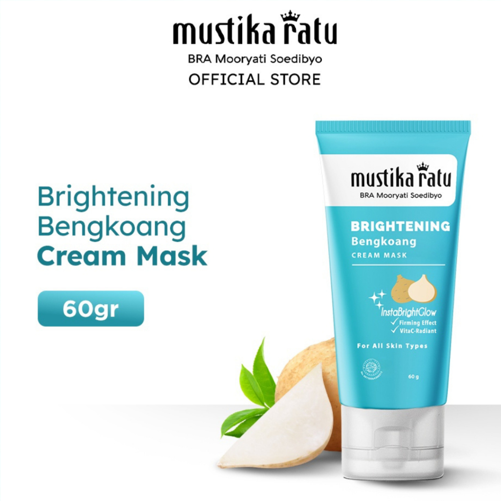 Mustika Ratu Brightening Bengkoang Cream Mask for Brighten Skin 60g ...
