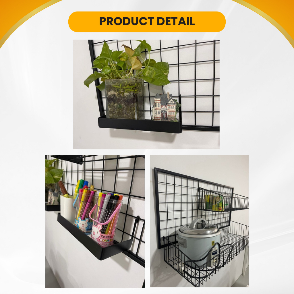 Multi Purpose Wall Netting Frame Wall Display Rack Mesh Organizer ...