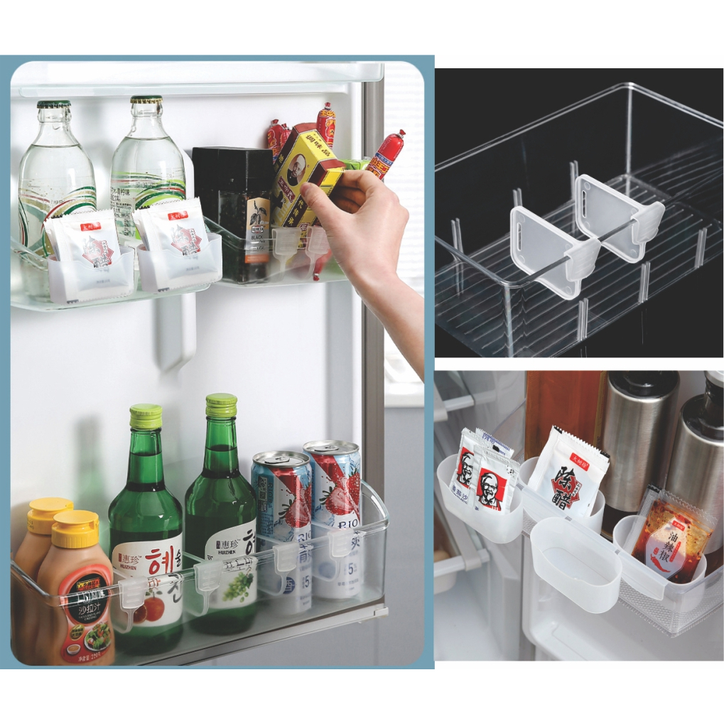 Refrigerator Storage Partition Board Retractable Plastic Divider ...