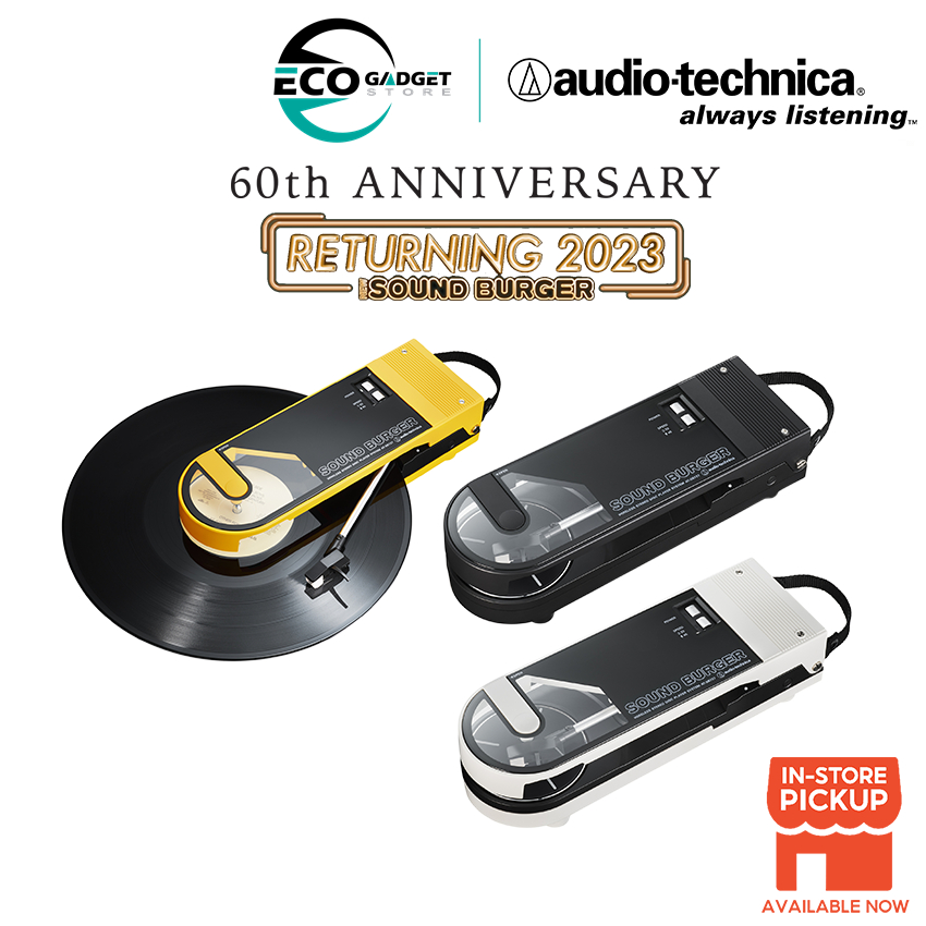 Audio-Technica AT-SB727 Sound Burger Portable Bluetooth Turntable | Shopee Malaysia