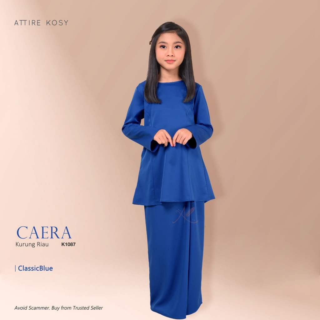 Baju Kurung Raya Riau Caera Sedondon Budak - Black/Smokey Purple/Teal ...