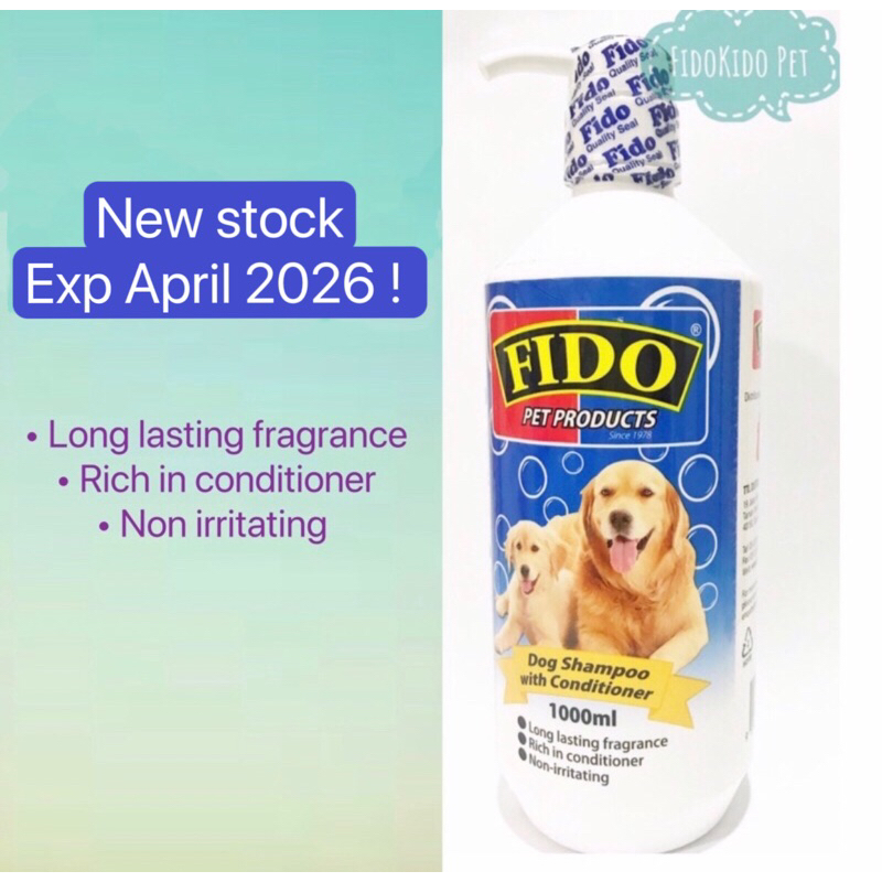 Fido dog shampoo with conditioner - 1000ml | Shopee Malaysia