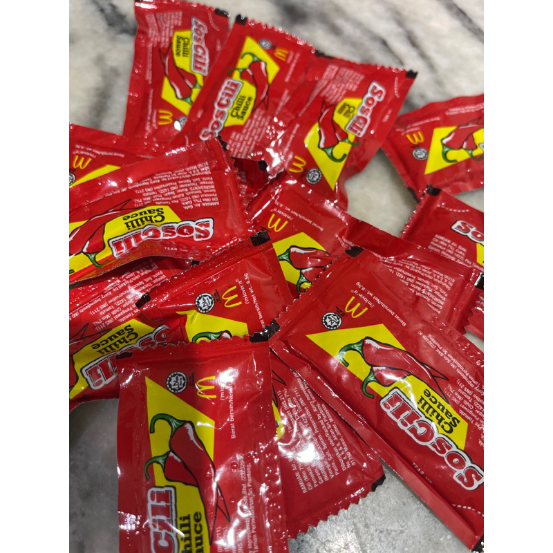 McDonalds Chili Sauce Sachet (12 pack) | Shopee Malaysia
