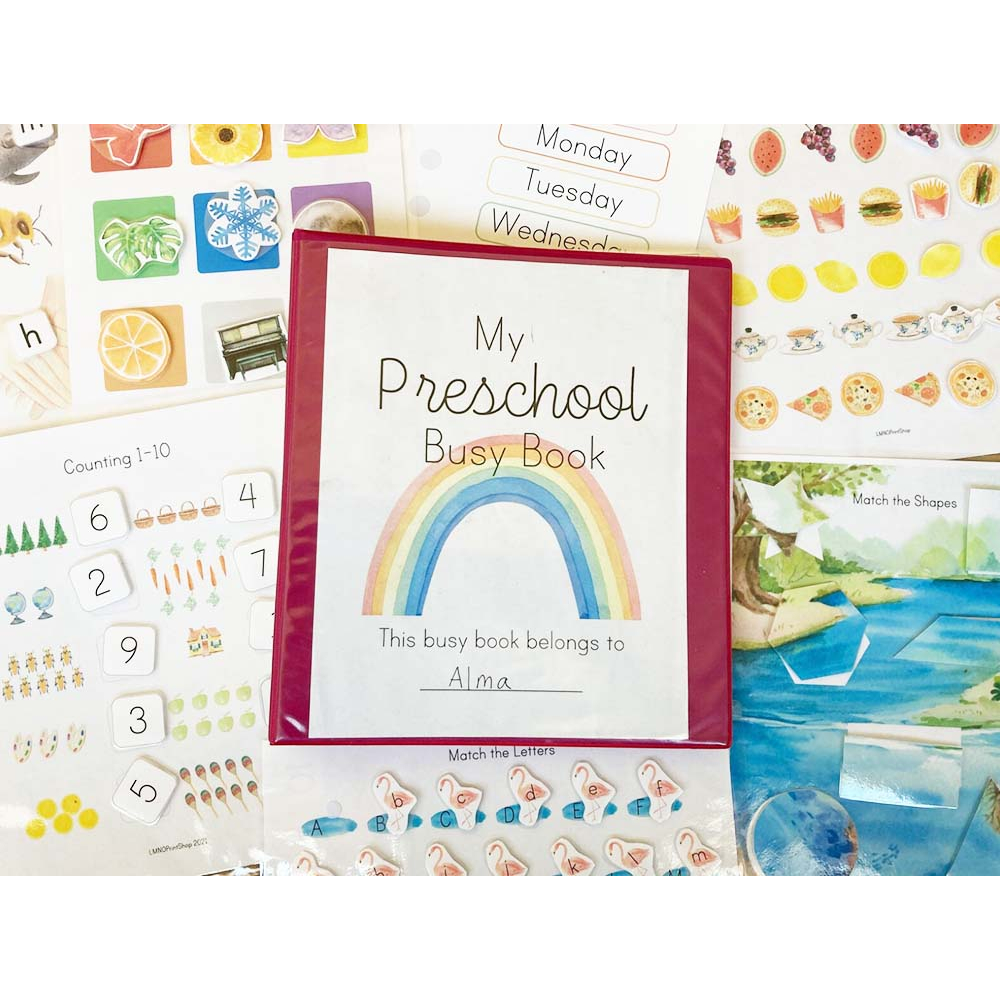 PDF] My Preschool Busy Quiet Book Home Learning Kids Printable ...