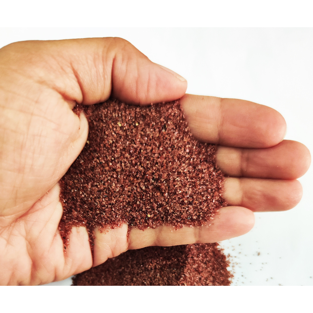 Aquarium Red Sand (PREMIUM) for guppy betta channa fish for pokok pasir ...