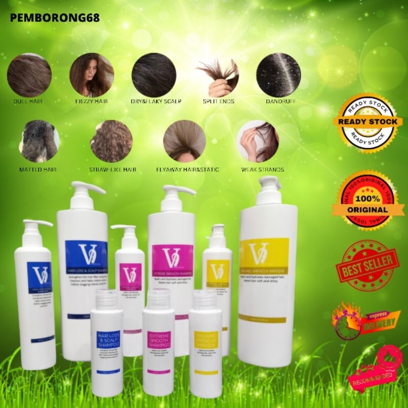 💯V9 shampoo hair loss &scalp,shampoo extreme smooth,organic hibiscus ...