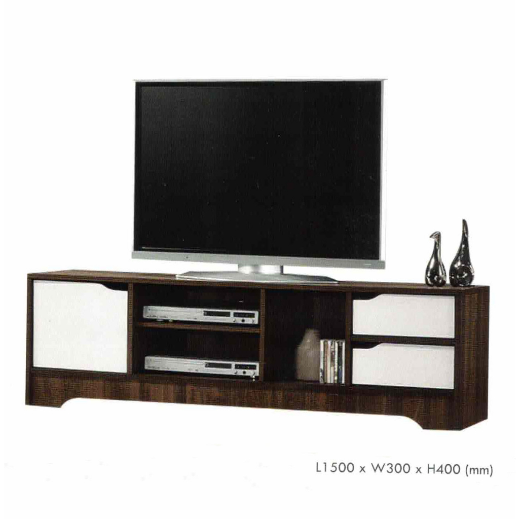 5 Feet TV Cabinet Wood Place on Floor Cabinet L1500MM X W300MM X H400MM ...