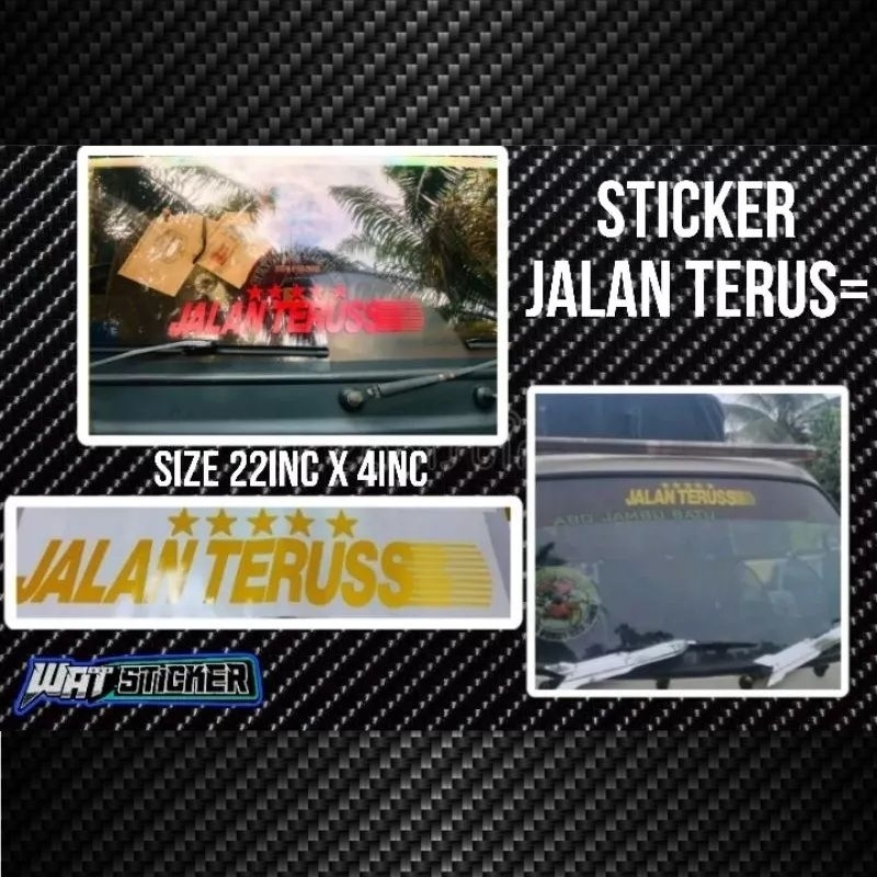STICKER "JALAN TERUSS" ⭐⭐⭐⭐⭐ | Shopee Malaysia