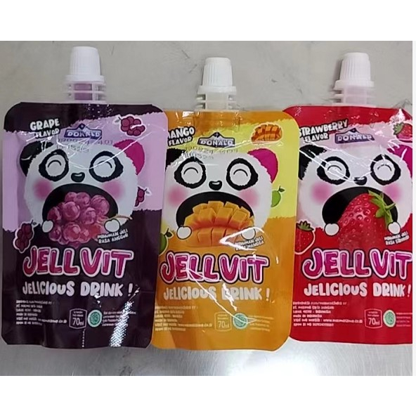 JELLVIT Dilicious Drink Grape / Mango / Strawberry 70ml x 10packs ...