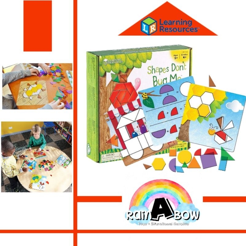 🛒 Learning Resources Shapes - Don't Bug Me Geometry Activity Set ...