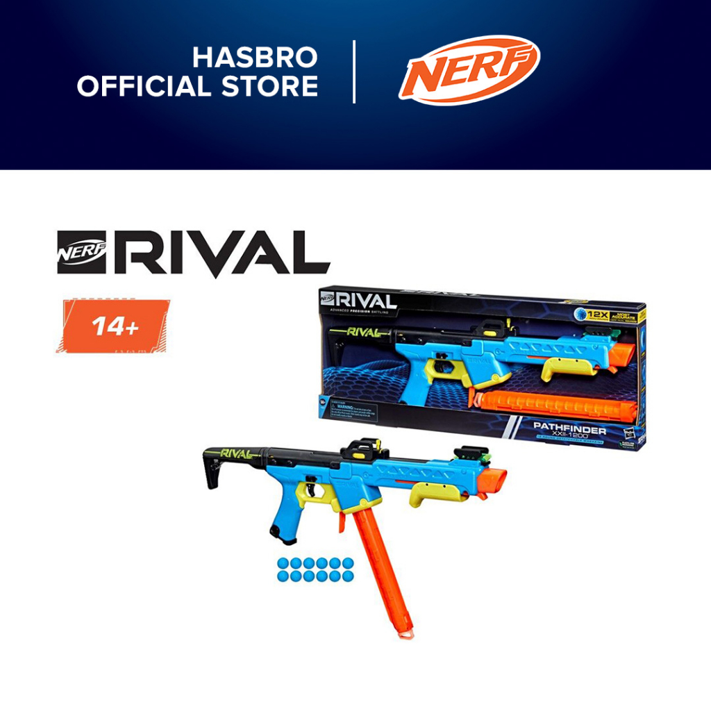 Nerf Rival Pathfinder Adjustable Sight Most Accurate XXII-1200 Blaster ...