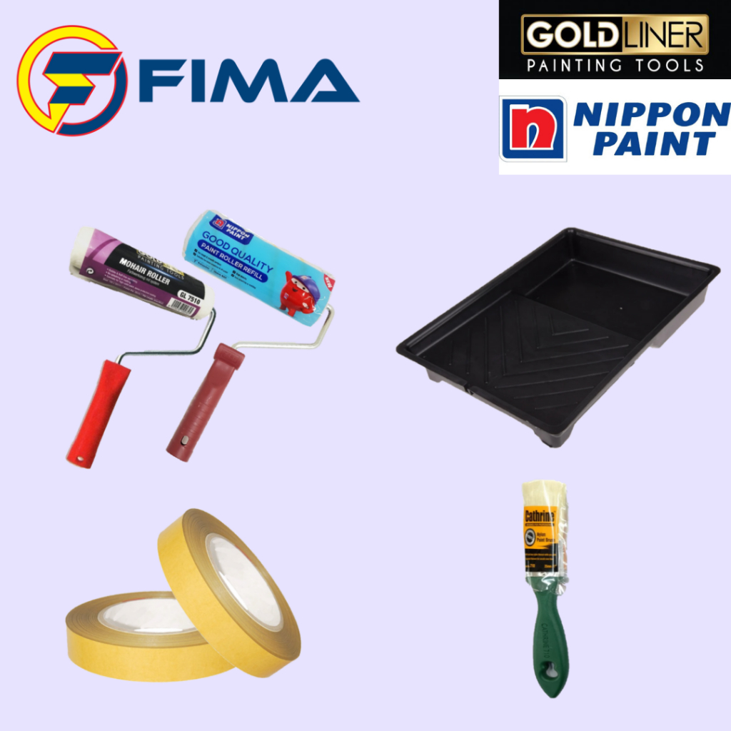 Budget Set of Paint Tools Roller Epoxy Wall Interior & Exterior Paint ...