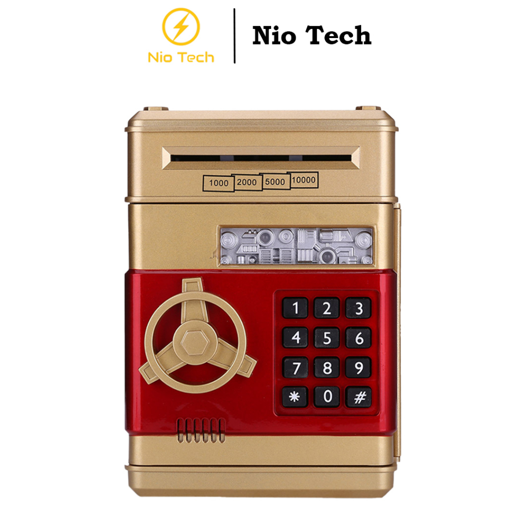 NioTech Tabung Duit ATM Simpanan Password Piggy Bank Money Safe Sound ...