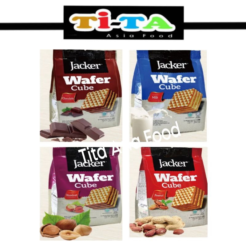 Tita Jacker Wafer Cube(Chocolate/milk/Hazelnut/Peanut)100g | Shopee ...