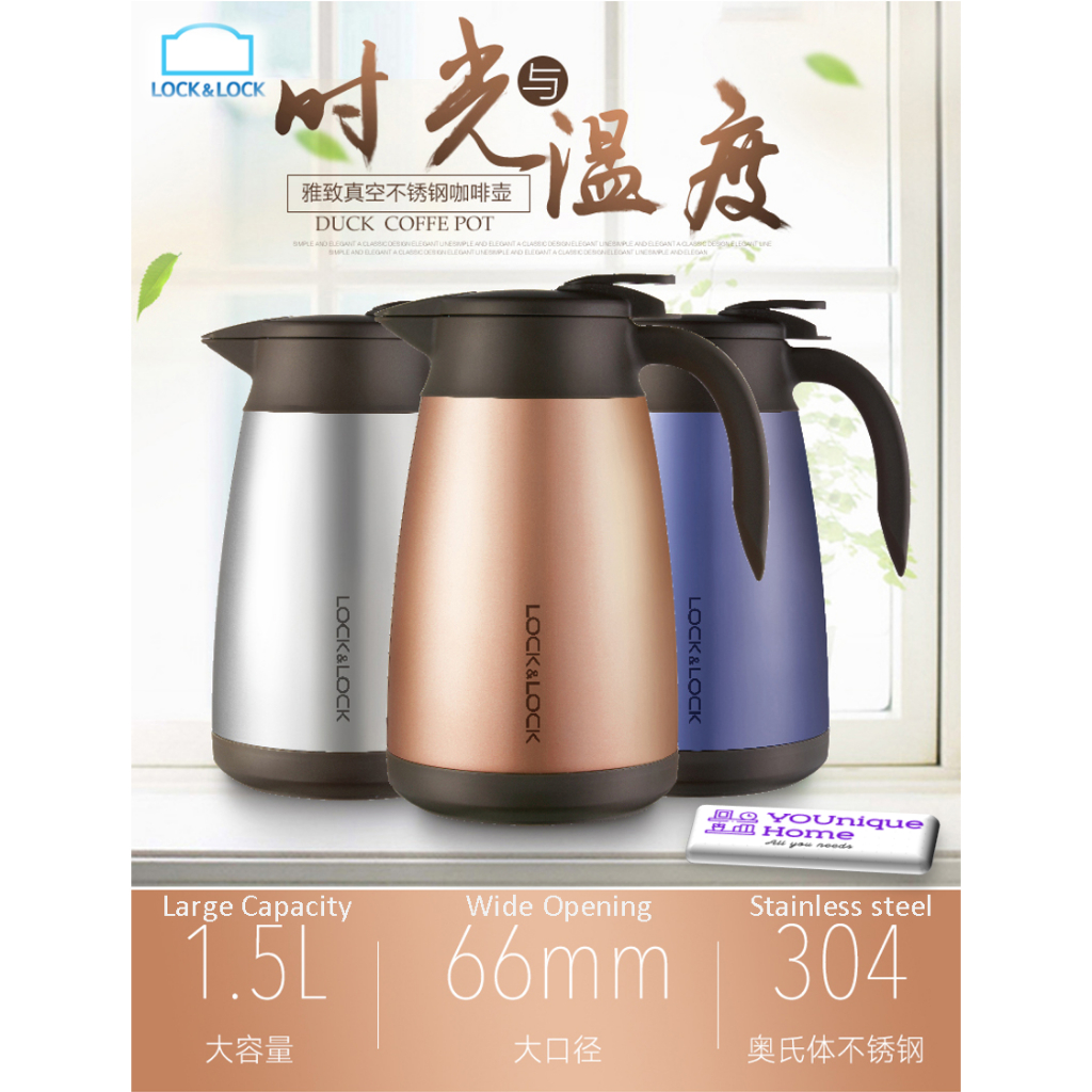 LocknLock Stainless Steel Vacuum Insulated Thermal Thermo Flask Mug ...