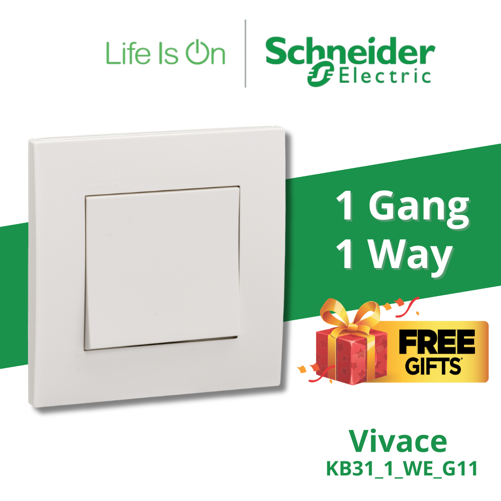 Schneider Electric Vivace Series 250V 1 Gang / 10A / 20A / 13A / 15A ...
