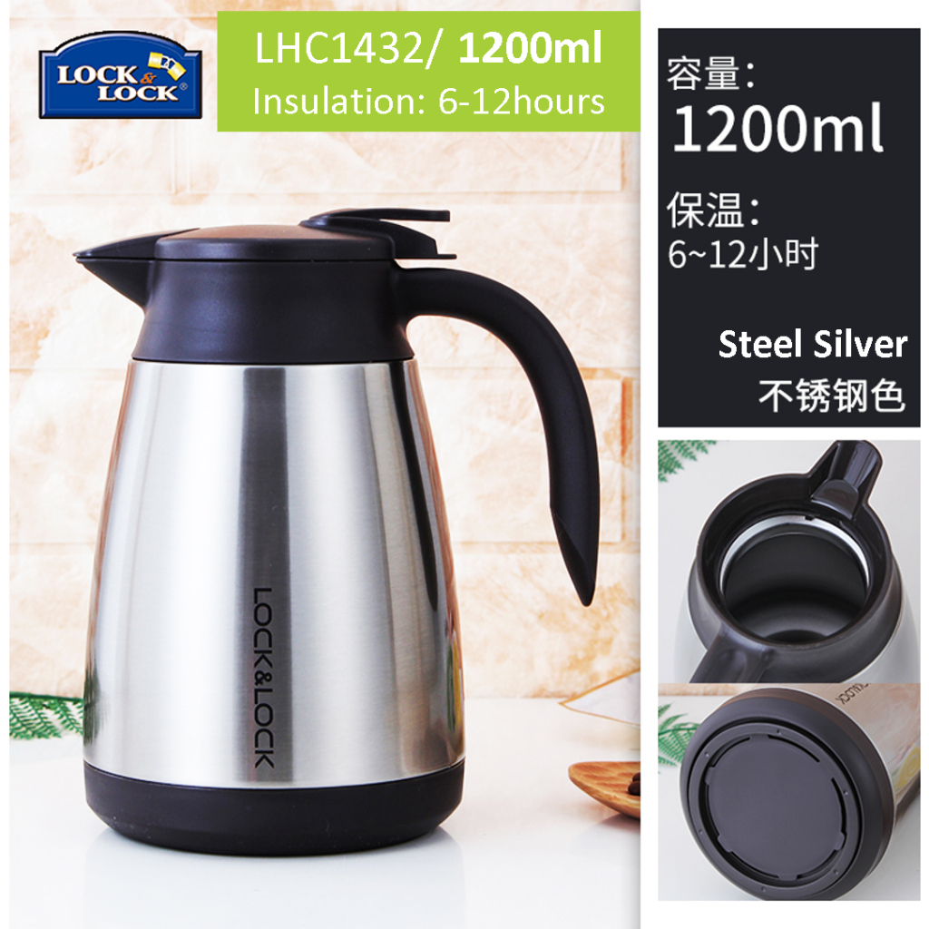 LocknLock Stainless Steel Vacuum Insulated Thermal Thermo Flask Mug ...