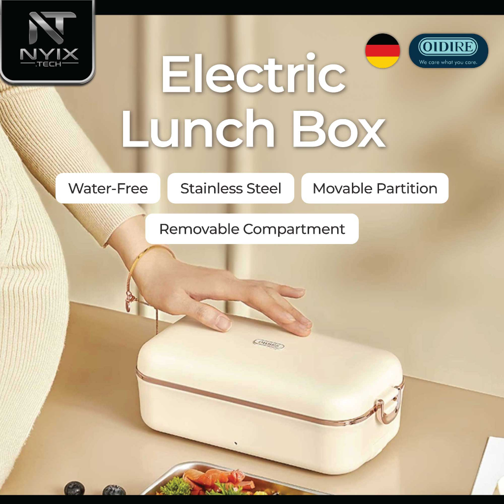 OIDIRE Electric Lunch Box Stainless Steel Portable Heating Food Warmer ...