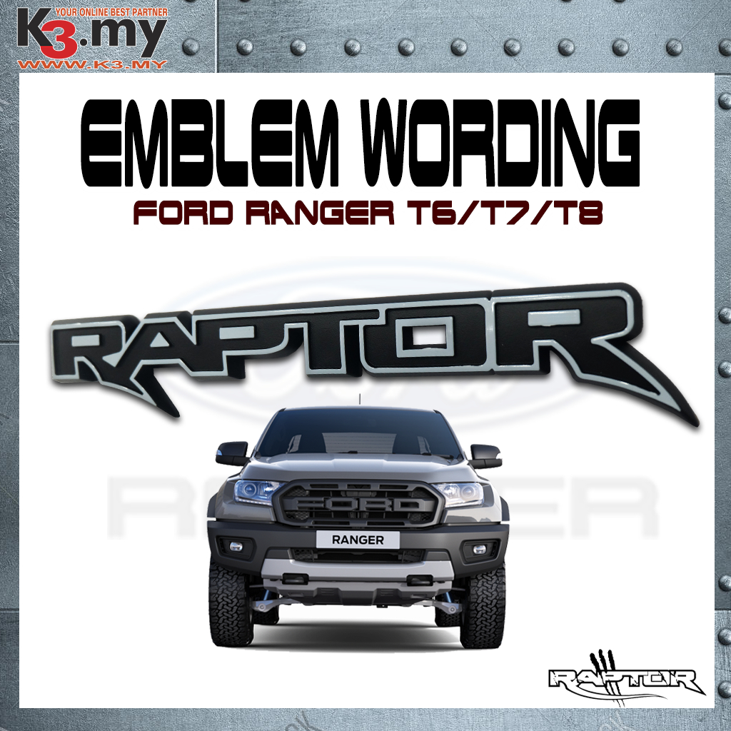 Ford Ranger Raptor Emblem Badge Side Door Tailgate Fender Mudguard ...