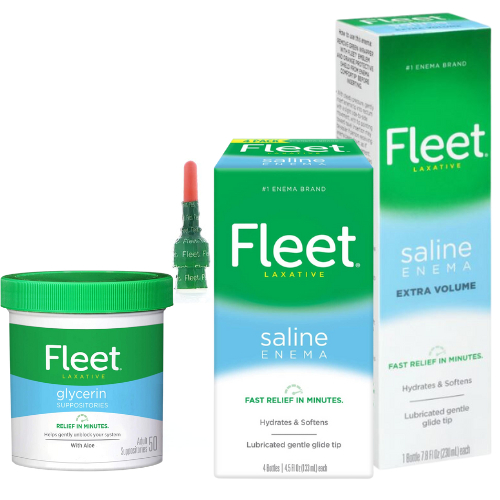 Fleet Enema Ready-to-Use Saline Laxative Constipation | Glycerin ...