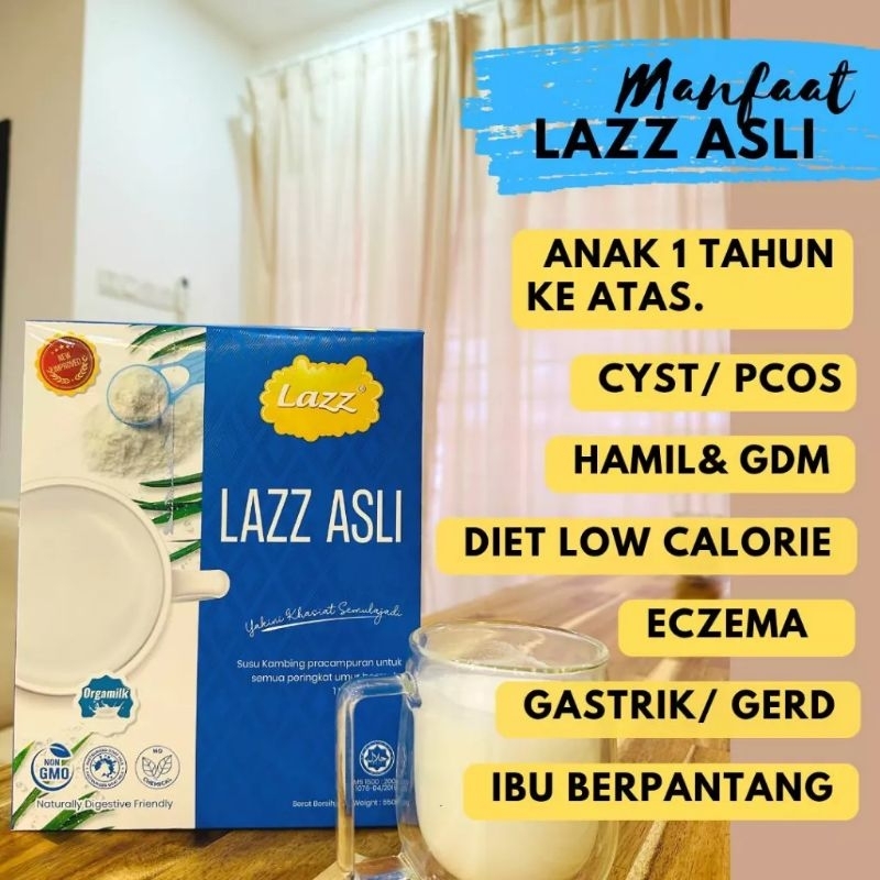 LAZZ Susu Kambing 550g FREE 50g Original HQ | Shopee Malaysia