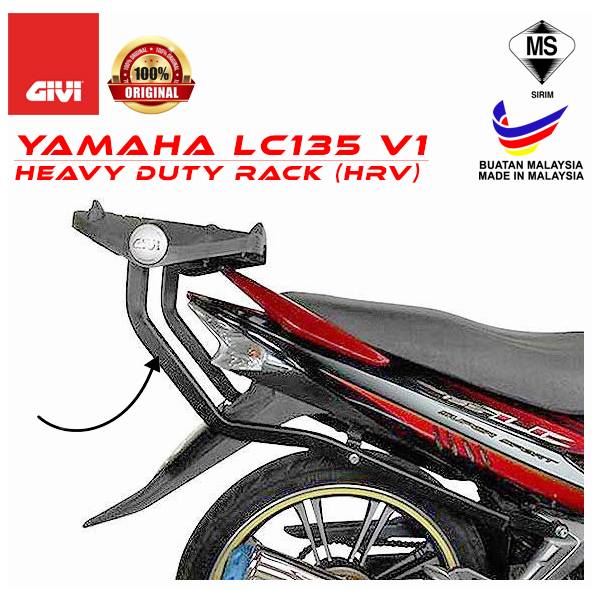 GIVI LC135 V1 HEAVY DUTY RACK HRV MONORACK J MOTORCYCLE RACK YAMAHA ...