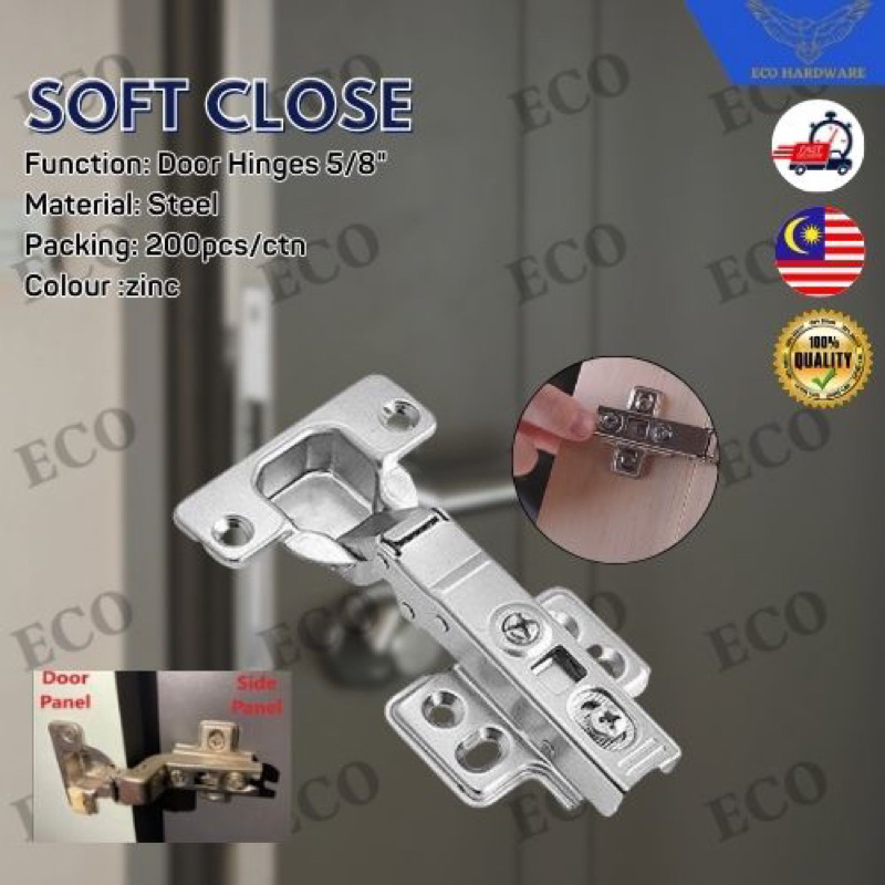 5/8" Heavy Duty Soft Close Conceal Hinge Kitchen Cabinet Wardrobe ...